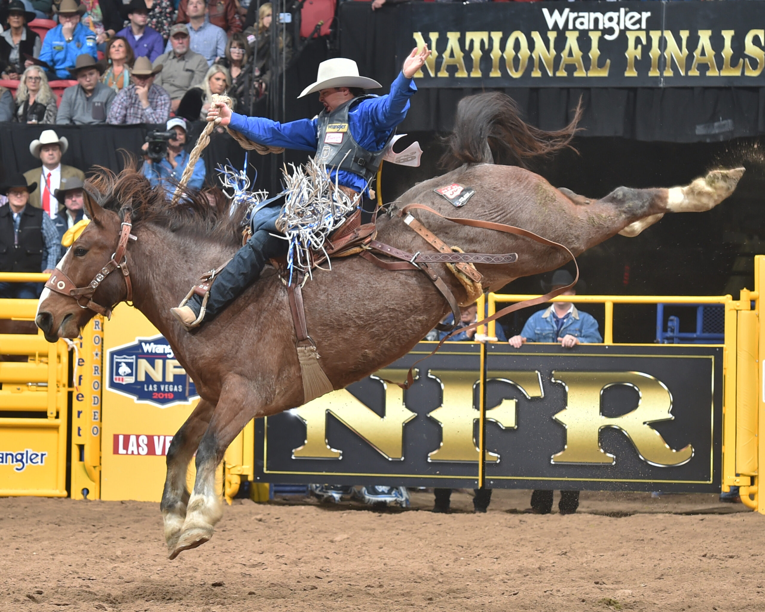 Jesse Wright - Round 2, Wrangler National Finals Rodeo, 2019 ...